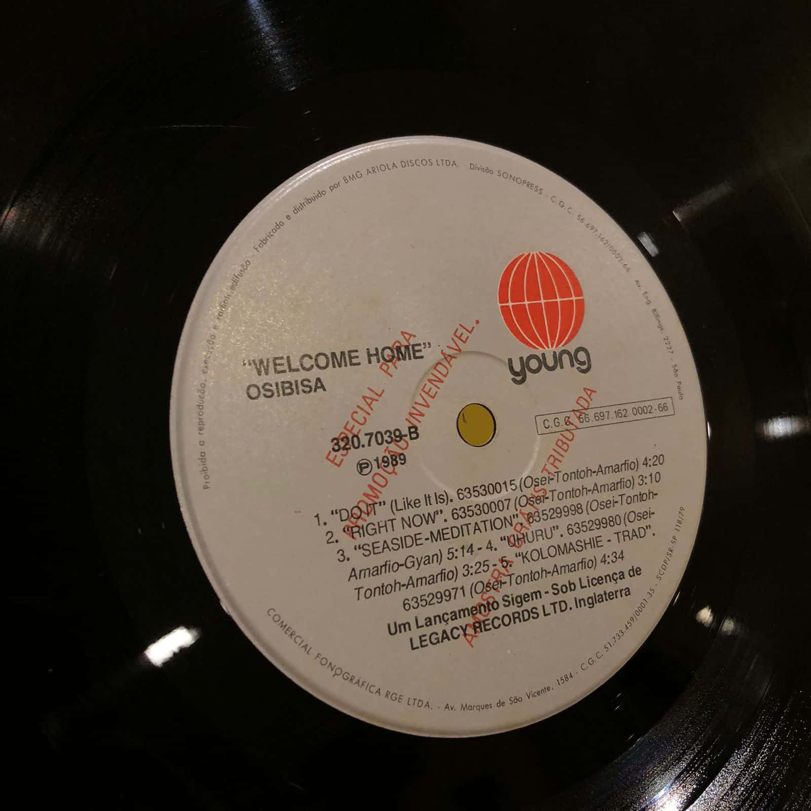 Osibisa - Welcome Home - Boa Viagem Discos