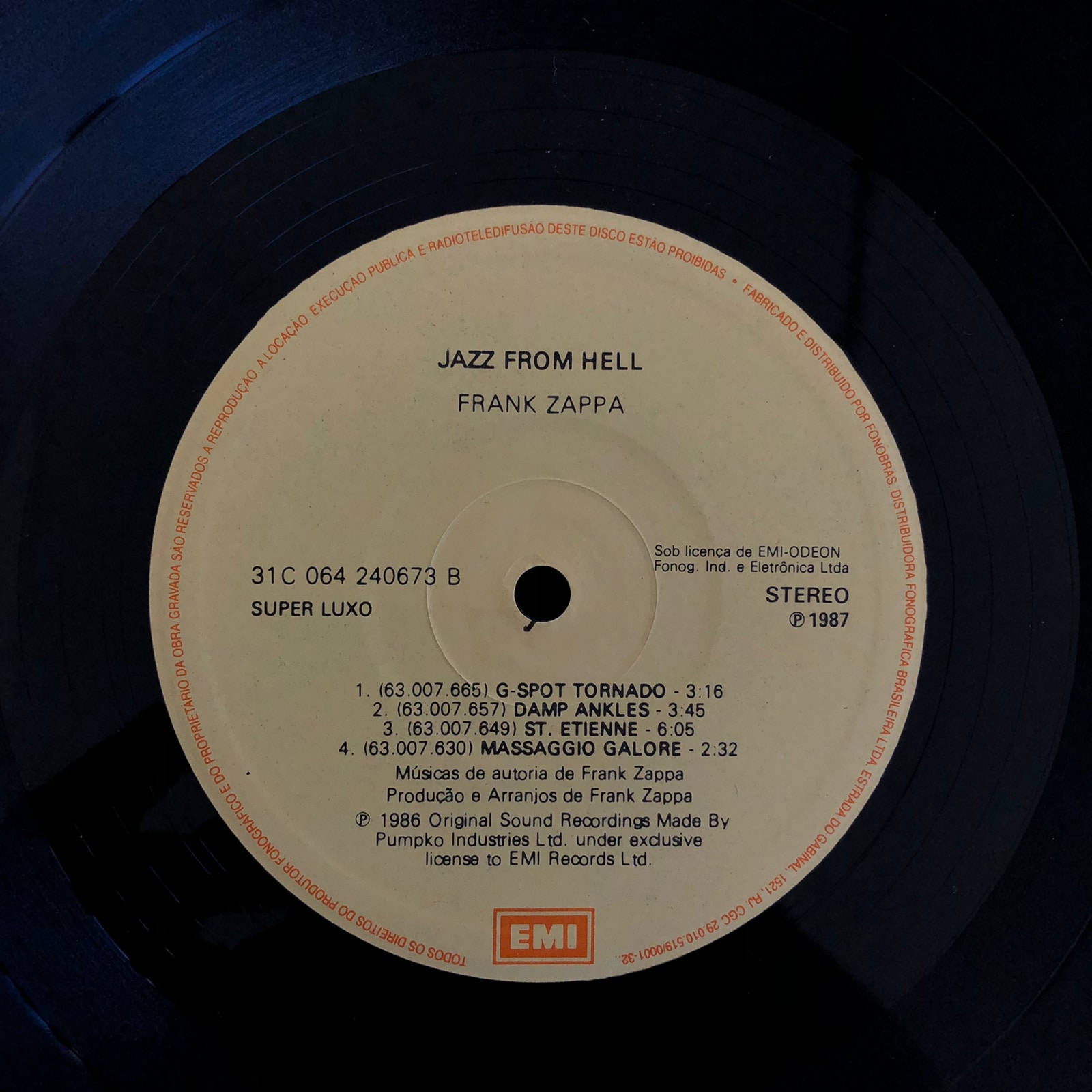 Frank Zappa - Jazz From Hell - Boa Viagem Discos