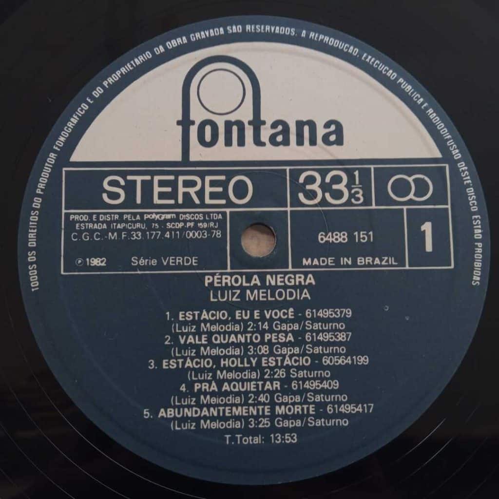 Luiz Melodia - Pérola Negra - Boa Viagem Discos