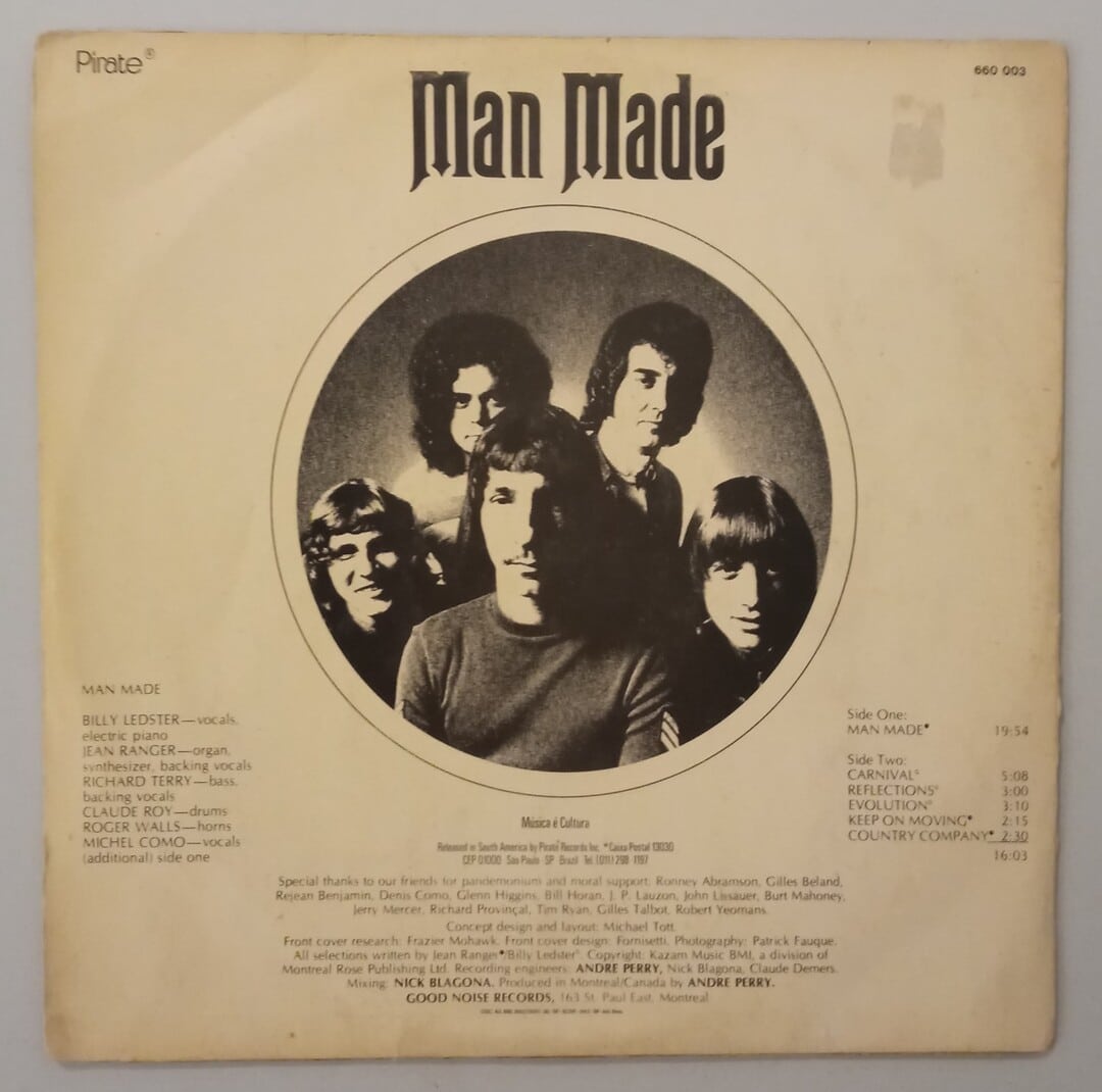Man Made - Man Made (1973) - Boa Viagem Discos