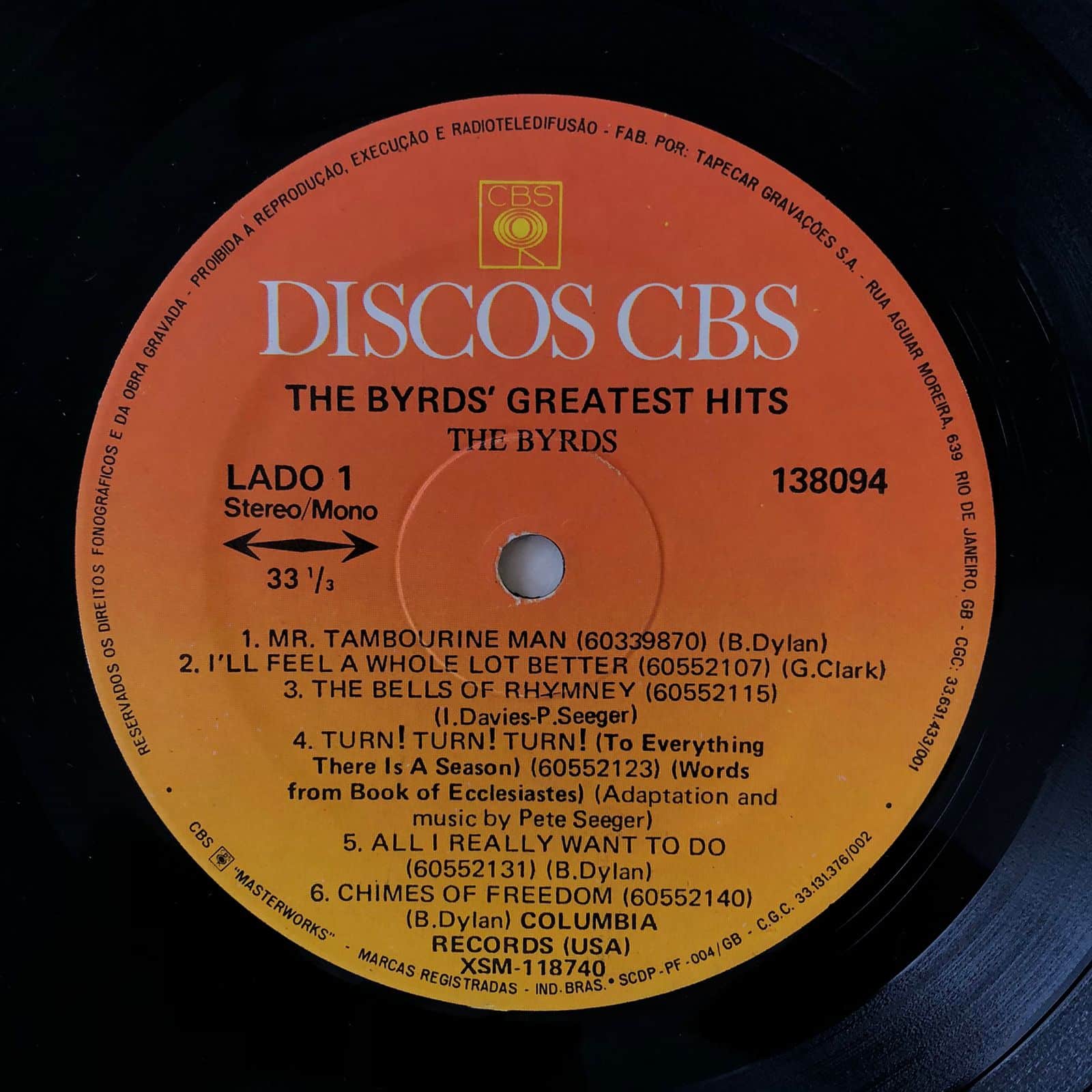 The Byrds - The Byrds Greatest Hits | LP Vinil | Boa Viagem Discos ...
