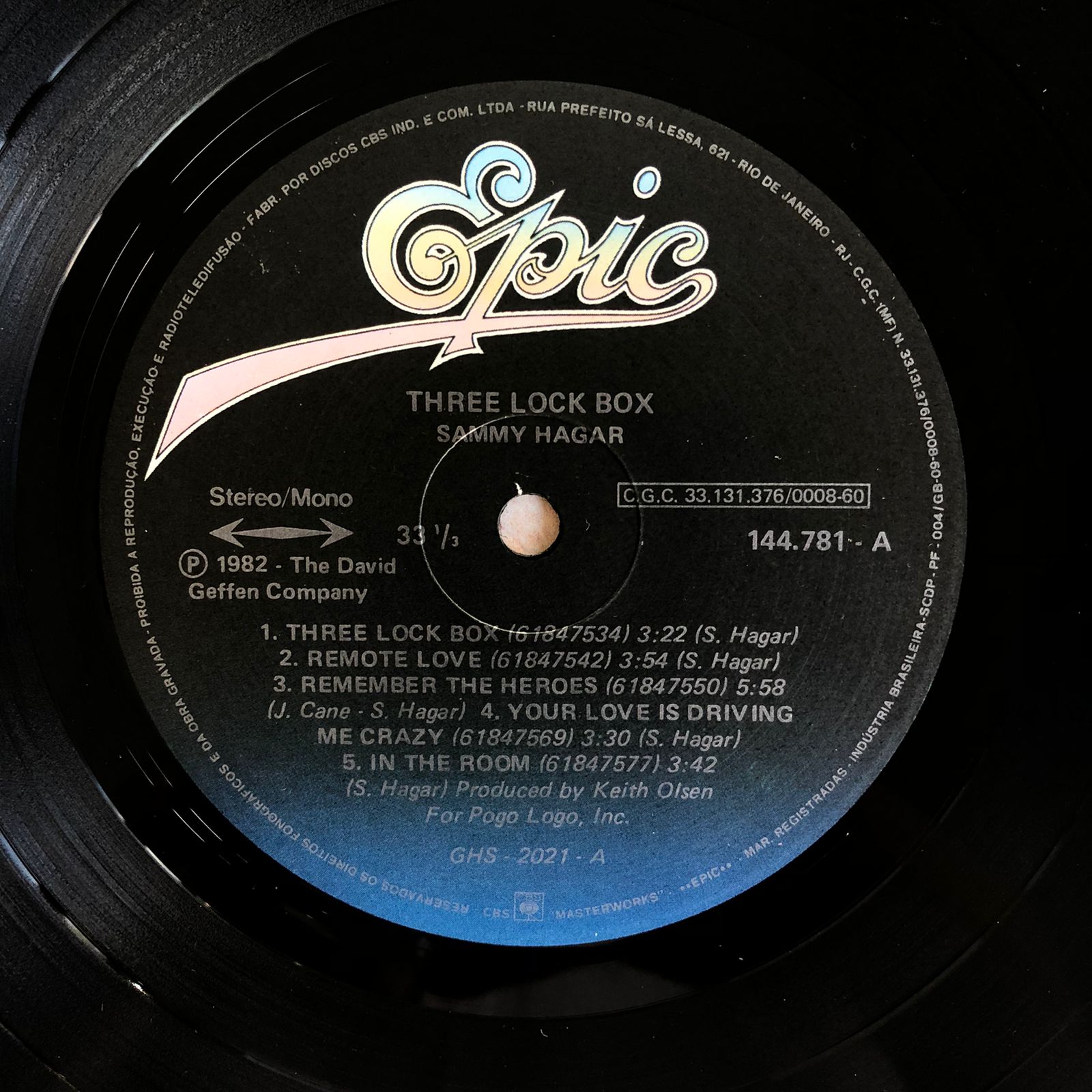 Sammy Hagar - Three Lock Box - Boa Viagem Discos