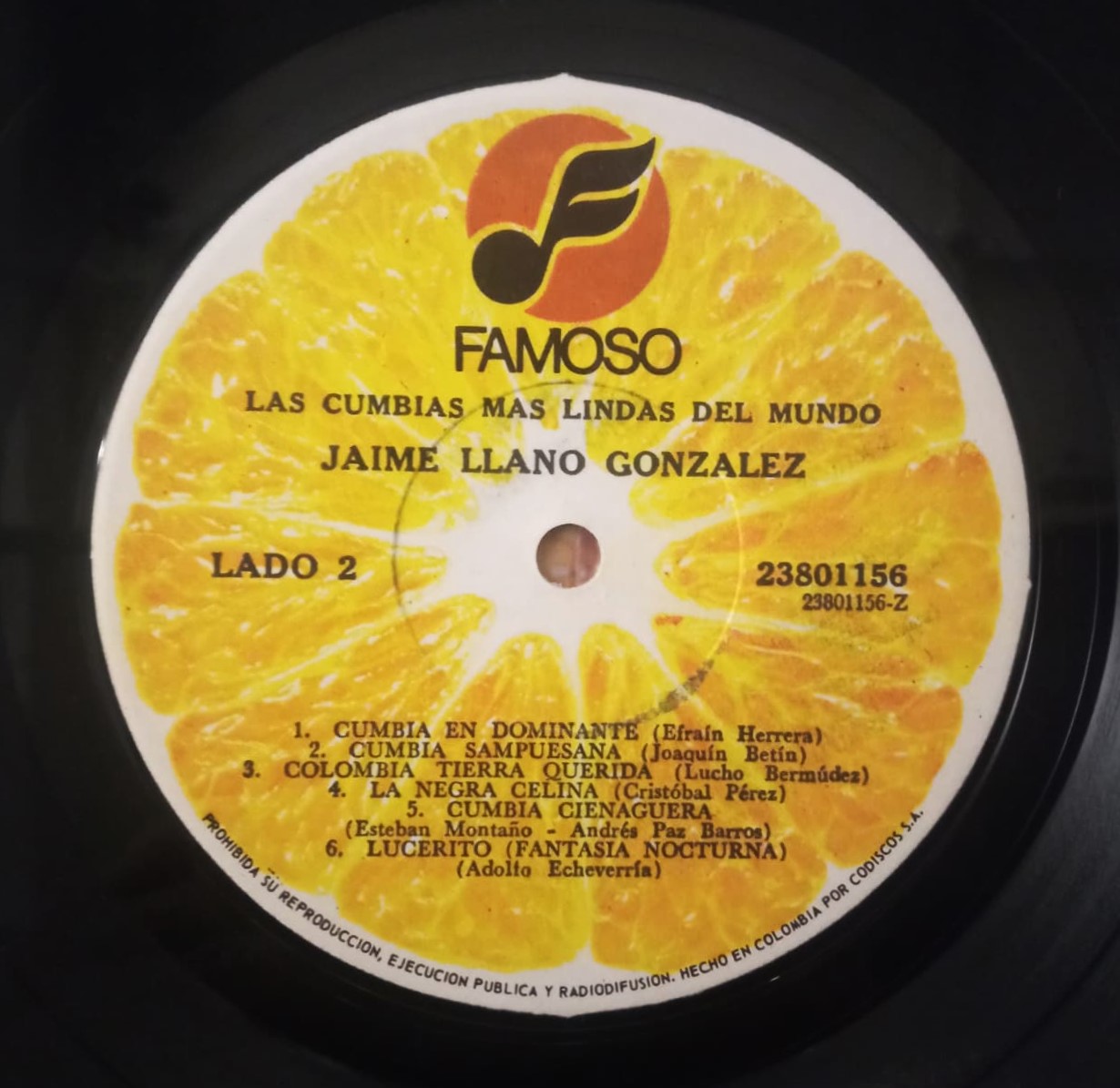 Jaime Llano Gonzales - Las Cumbias Mas Lindas Del Mundo | LP Vinil ...