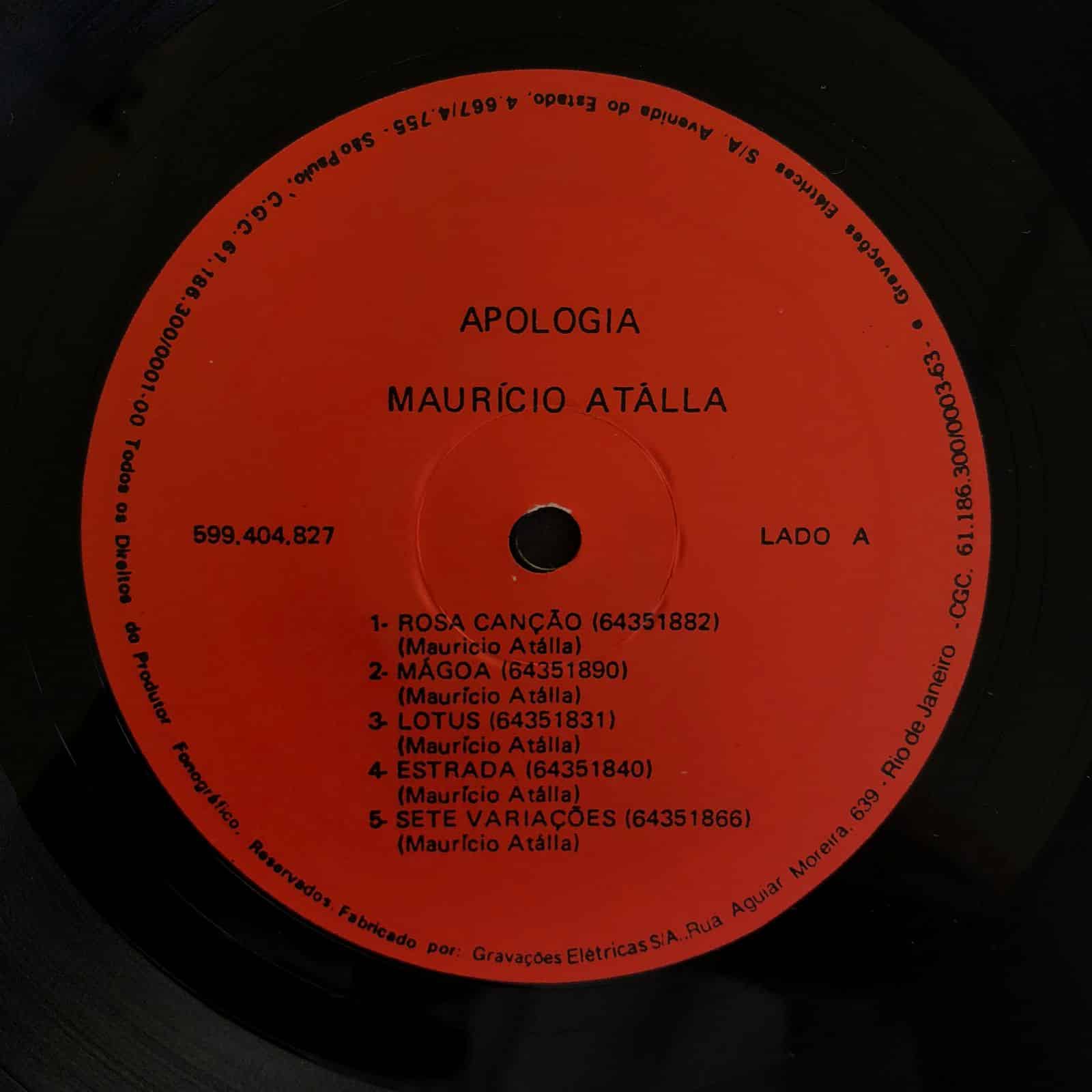 Maurício Atálla - Apologia - Boa Viagem Discos