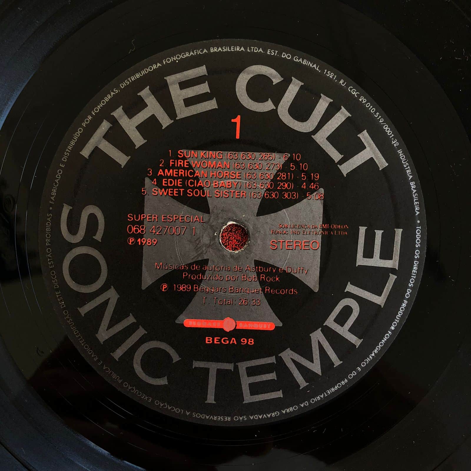 The Cult - Sonic Temple | LP Vinil | Boa Viagem Discos - Loja online de ...