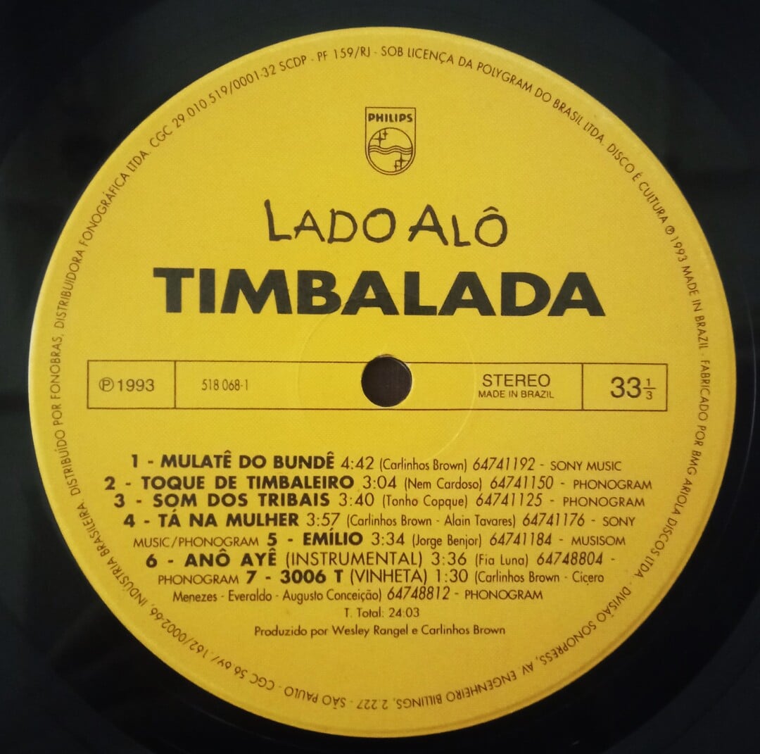 Timbalada - Timbalada (1993) | LP Vinil | Boa Viagem Discos - Loja ...