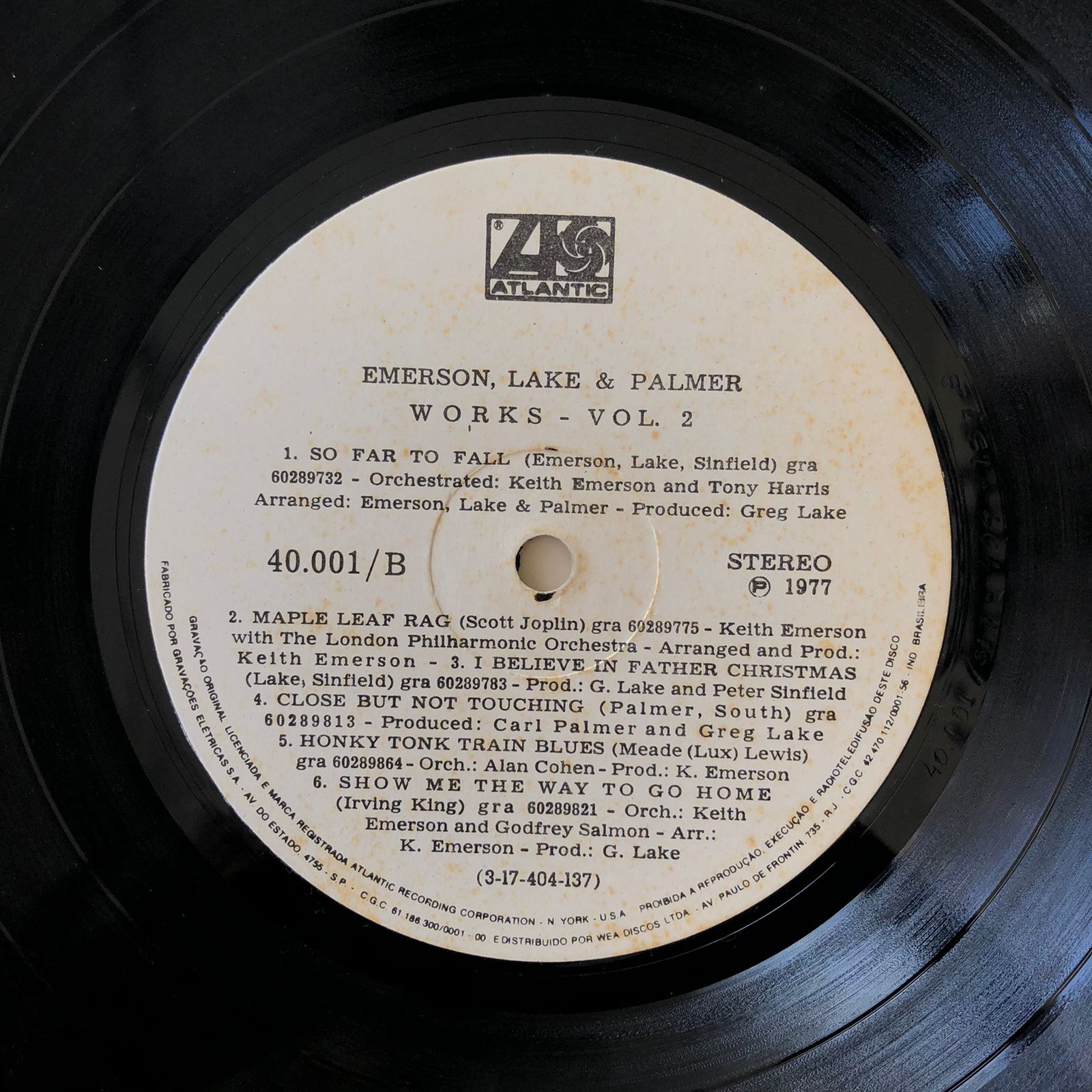 Emerson Lake & Palmer - Works Vol. 2 - Boa Viagem Discos