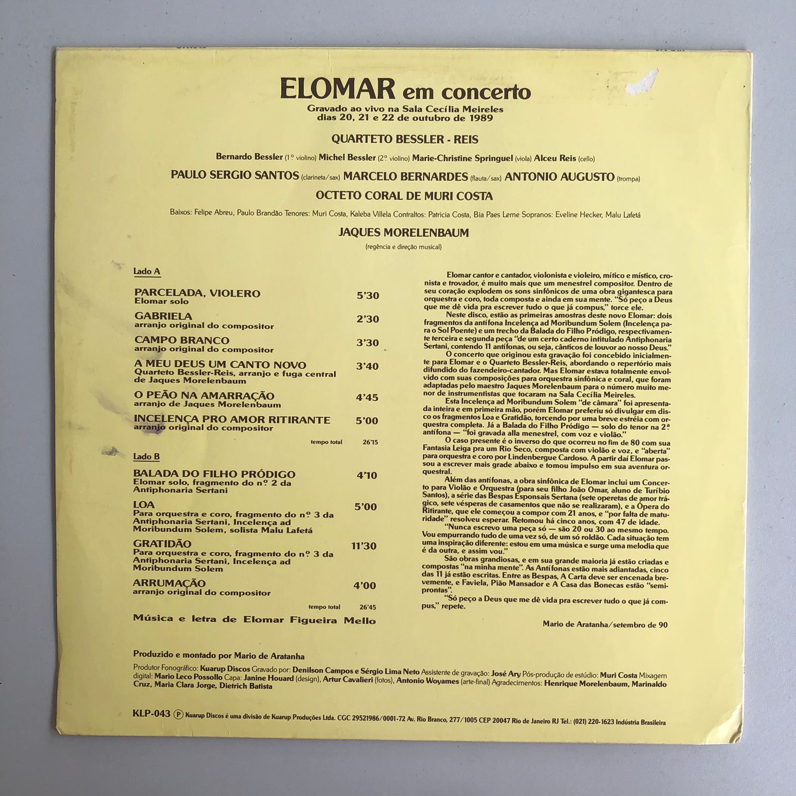 Elomar - Elomar em Concerto | LP Vinil | Boa Viagem Discos