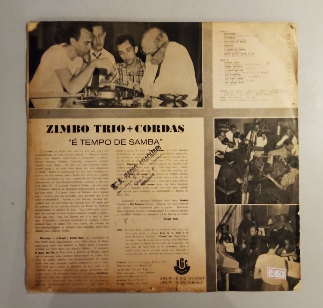 Zimbo Trio + Cordas - É Tempo de Samba | LP Vinil | Boa Viagem Discos ...