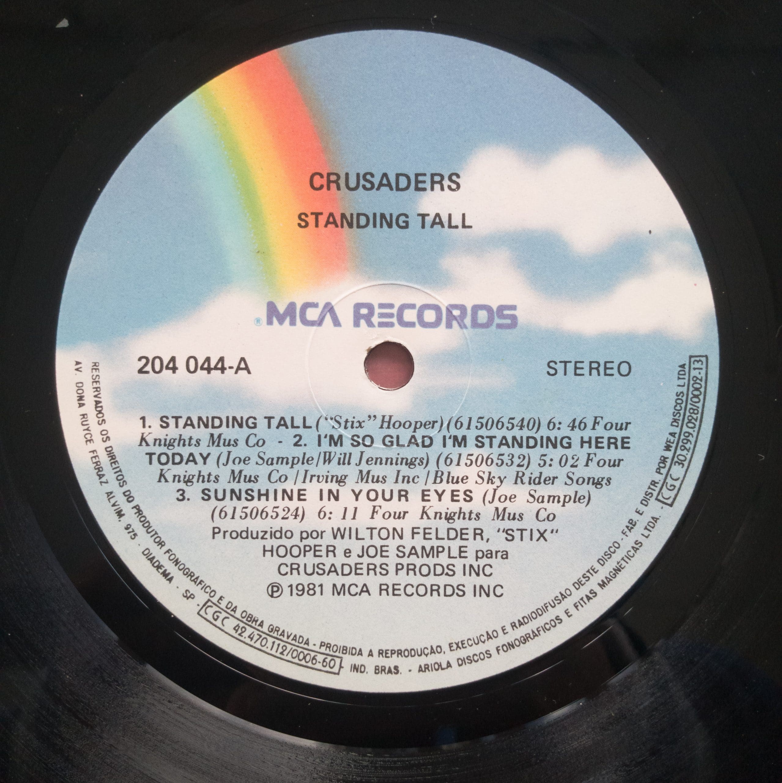 Crusaders - Standing Tall - Boa Viagem Discos