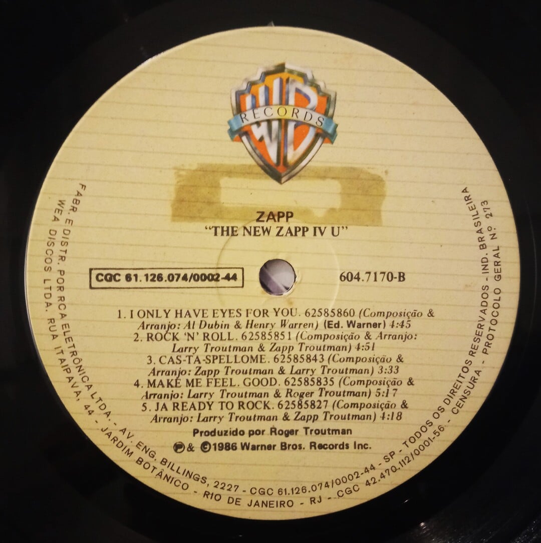 Zapp - The New Zapp IV U - Boa Viagem Discos