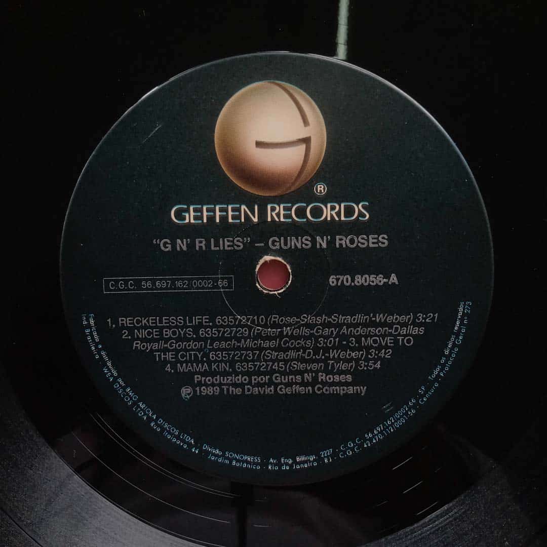 Guns N Roses G N R Lies Boa Viagem Discos