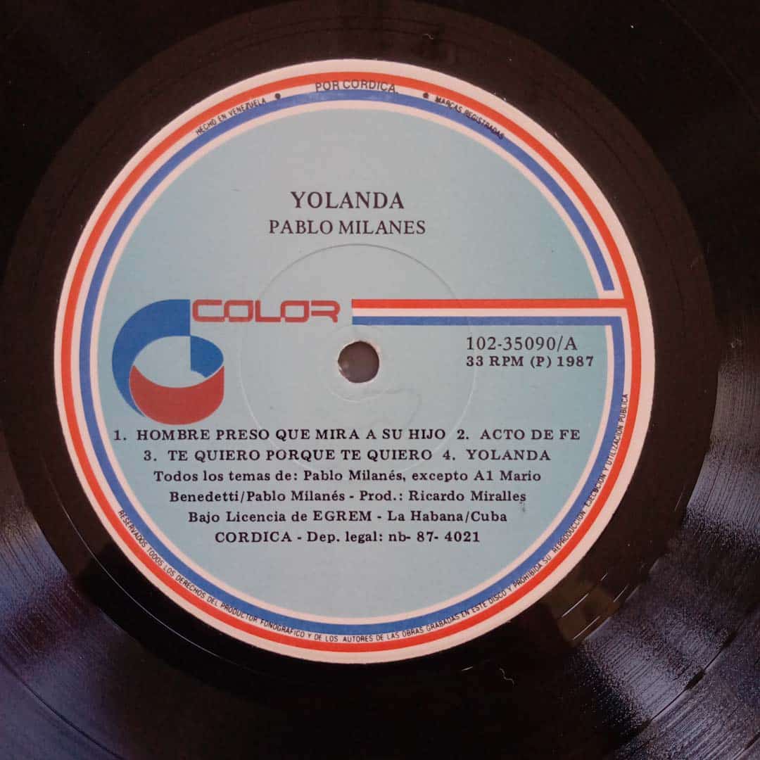Pablo Milanés - Yolanda | LP Vinil | Boa Viagem Discos