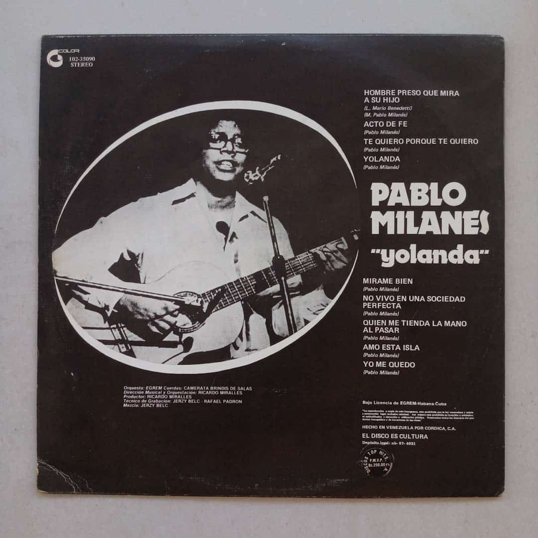 Pablo Milanés - Yolanda | LP Vinil | Boa Viagem Discos