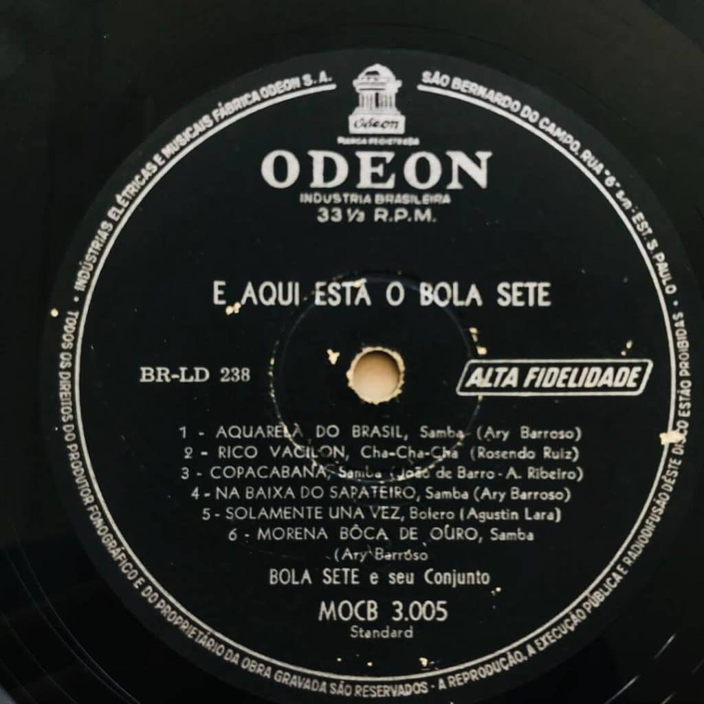 Bola Sete - Aqui Está o Bola Sete - Boa Viagem Discos