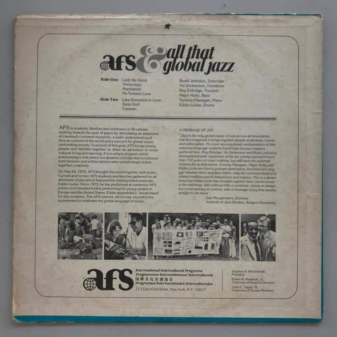 Eddie Locke Sextet – AFS and All that Global Jazz - Boa Viagem Discos