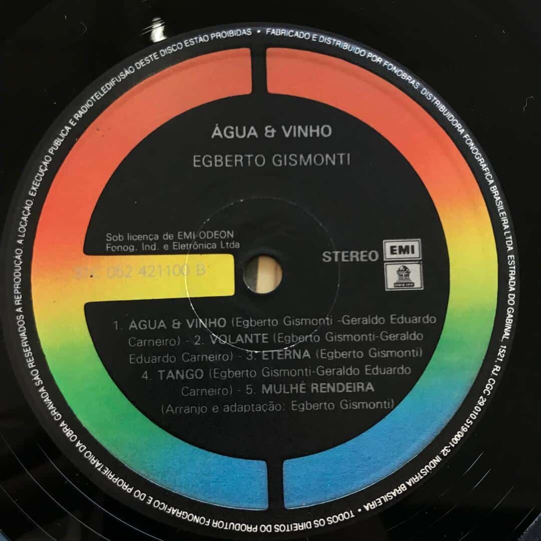 Egberto Gismonti - Água & Vinho - Boa Viagem Discos