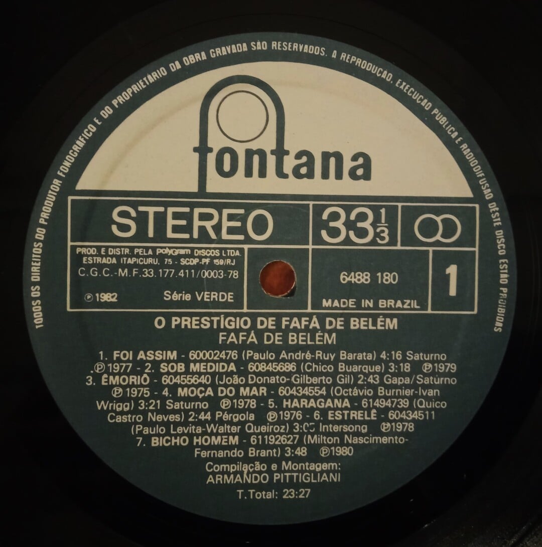 Fafá de Belém - O Prestígio de Fafá de Belém | LP Vinil | Boa Viagem Discos