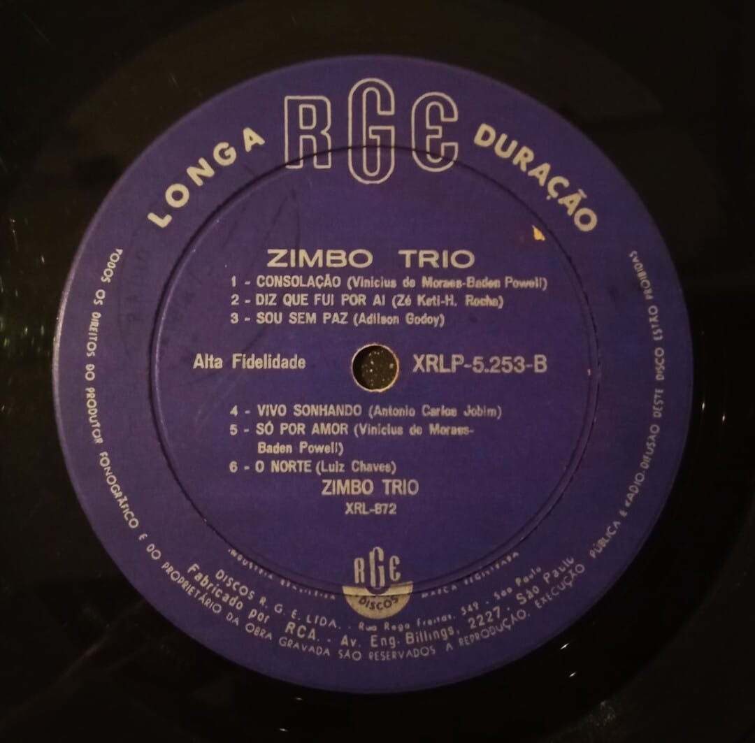 Zimbo Trio - Zimbo Trio (1964) - Boa Viagem Discos