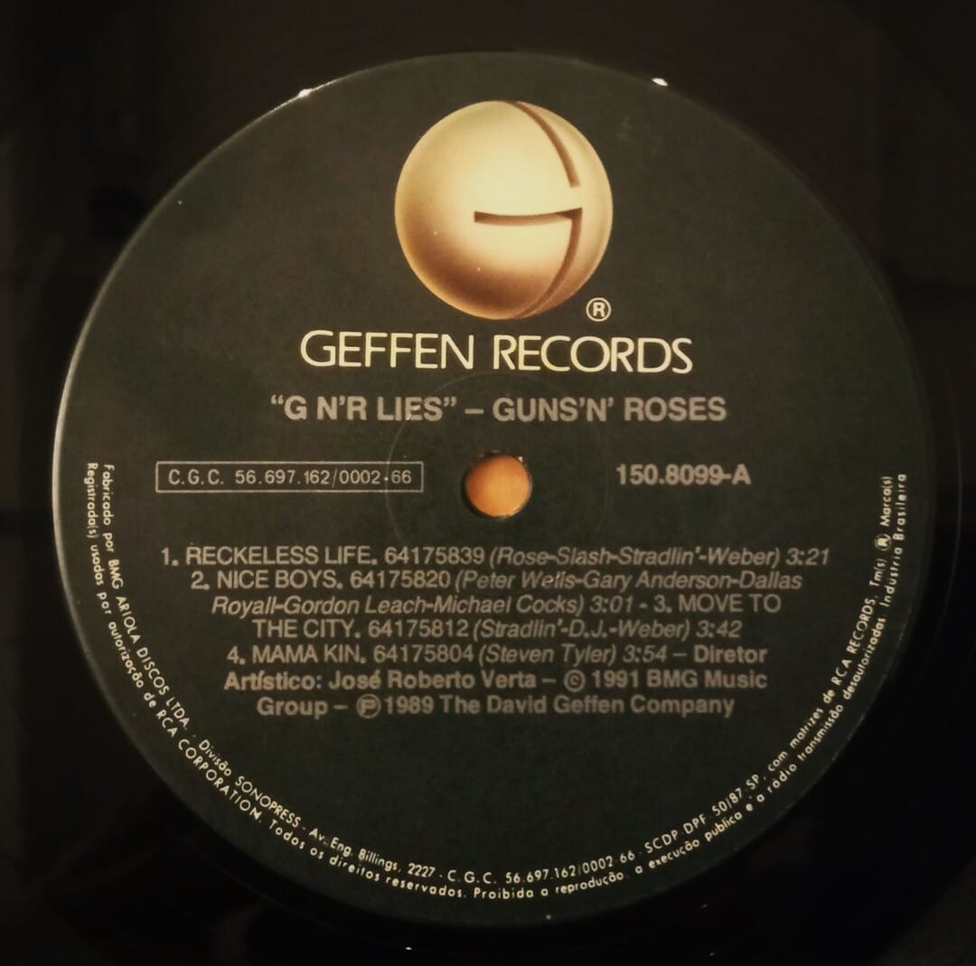 Guns N' Roses – G'N'R Lies - Boa Viagem Discos