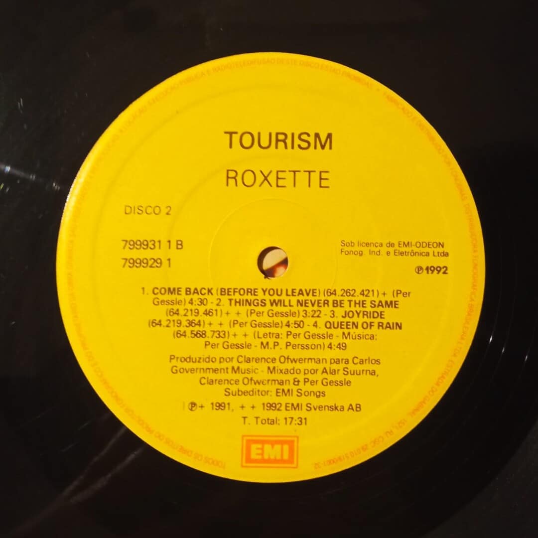Roxette - Tourism - Boa Viagem Discos