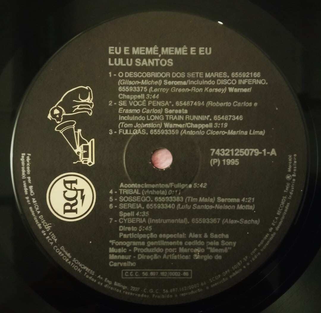 Lulu Santos - Eu e Memê, Memê e Eu | LP Vinil | Boa Viagem Discos