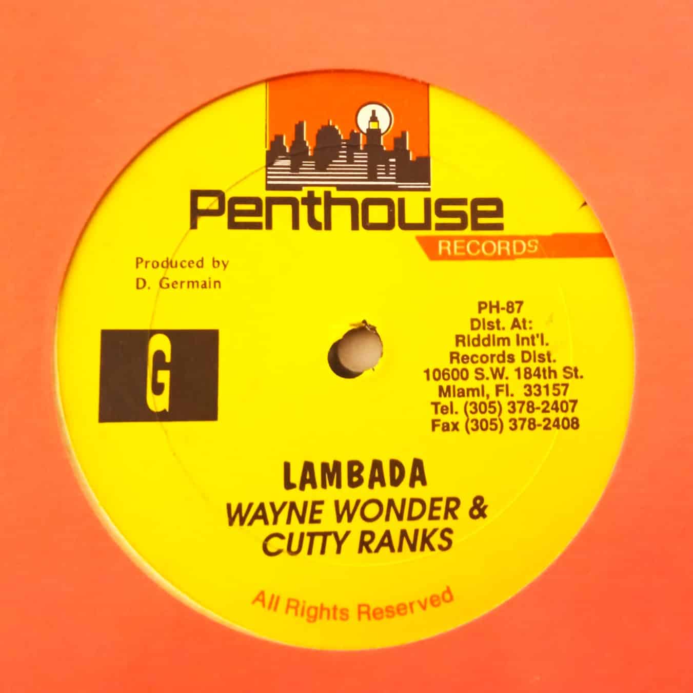 Wayne Wonder & Cutty Ranks – Lambada / Version - Boa Viagem Discos