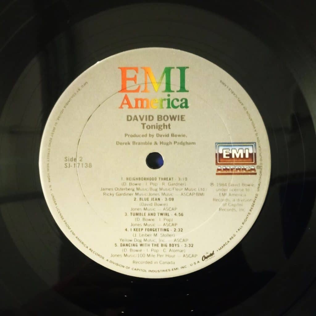 David Bowie - Tonight | LP Vinil | Boa Viagem Discos