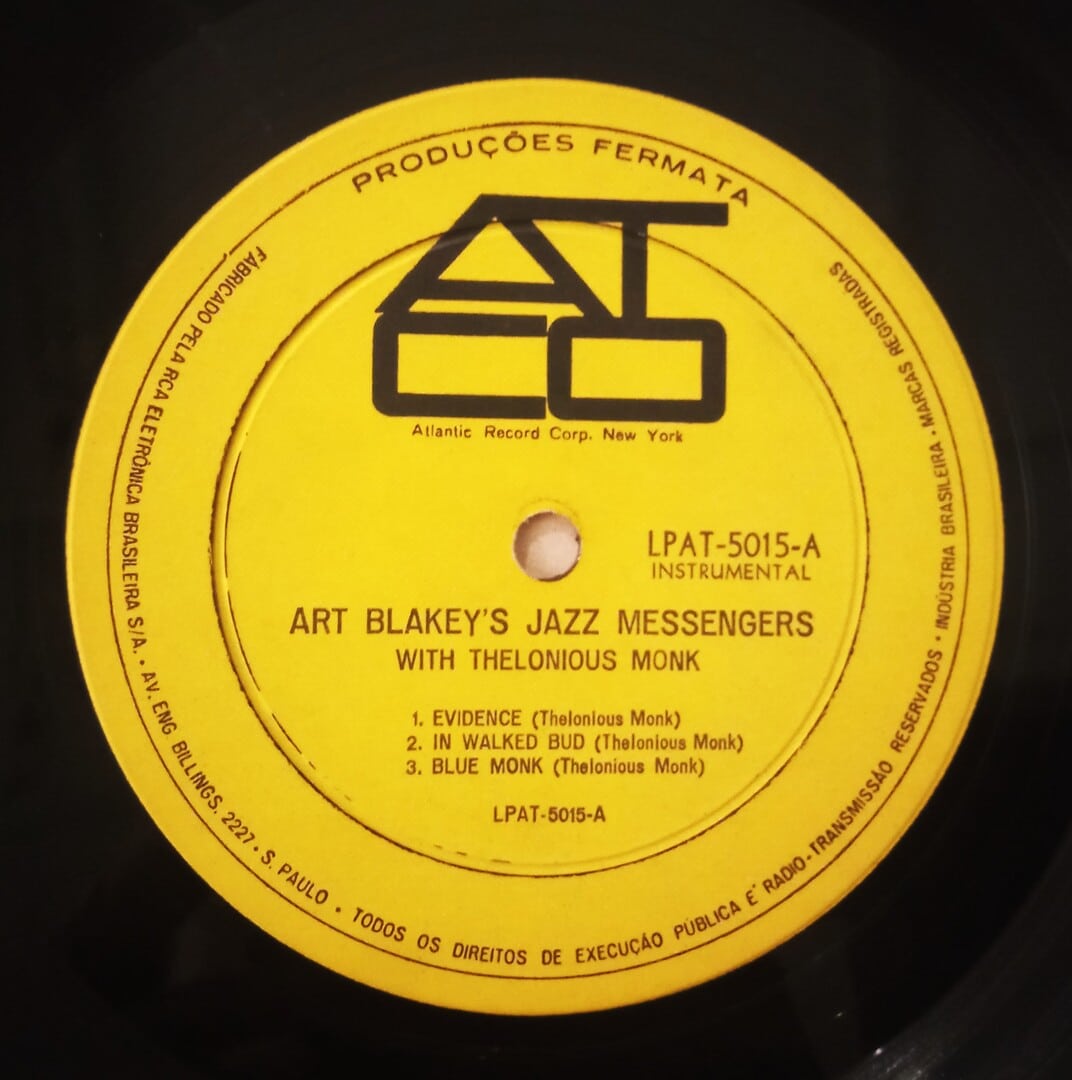 Art Blakey's Jazz Messengers With Thelonious Monk – Art Blakey's Jazz Messengers With Thelonious ...