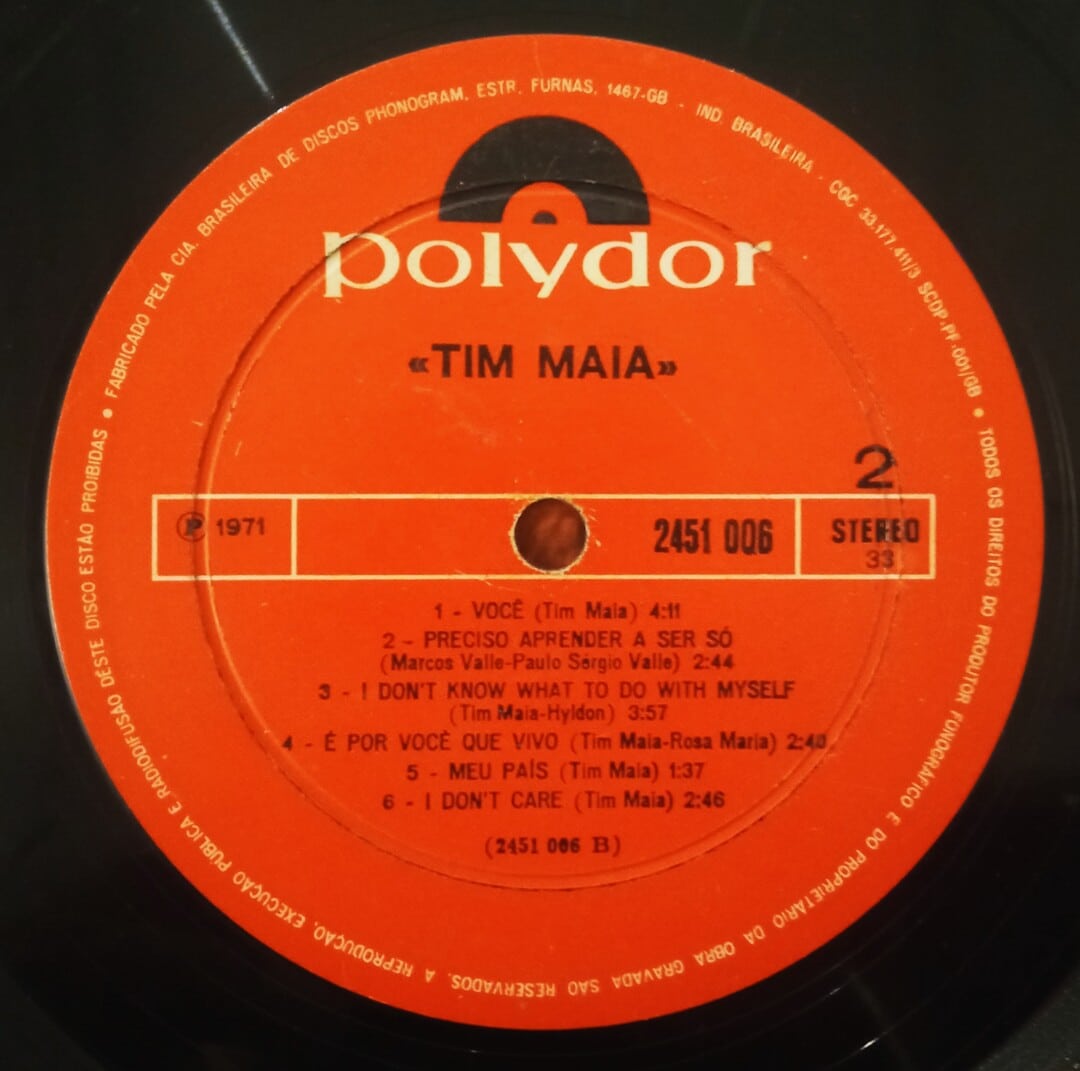 Tim Maia - Tim Maia (1971) | LP Vinil | Boa Viagem Discos