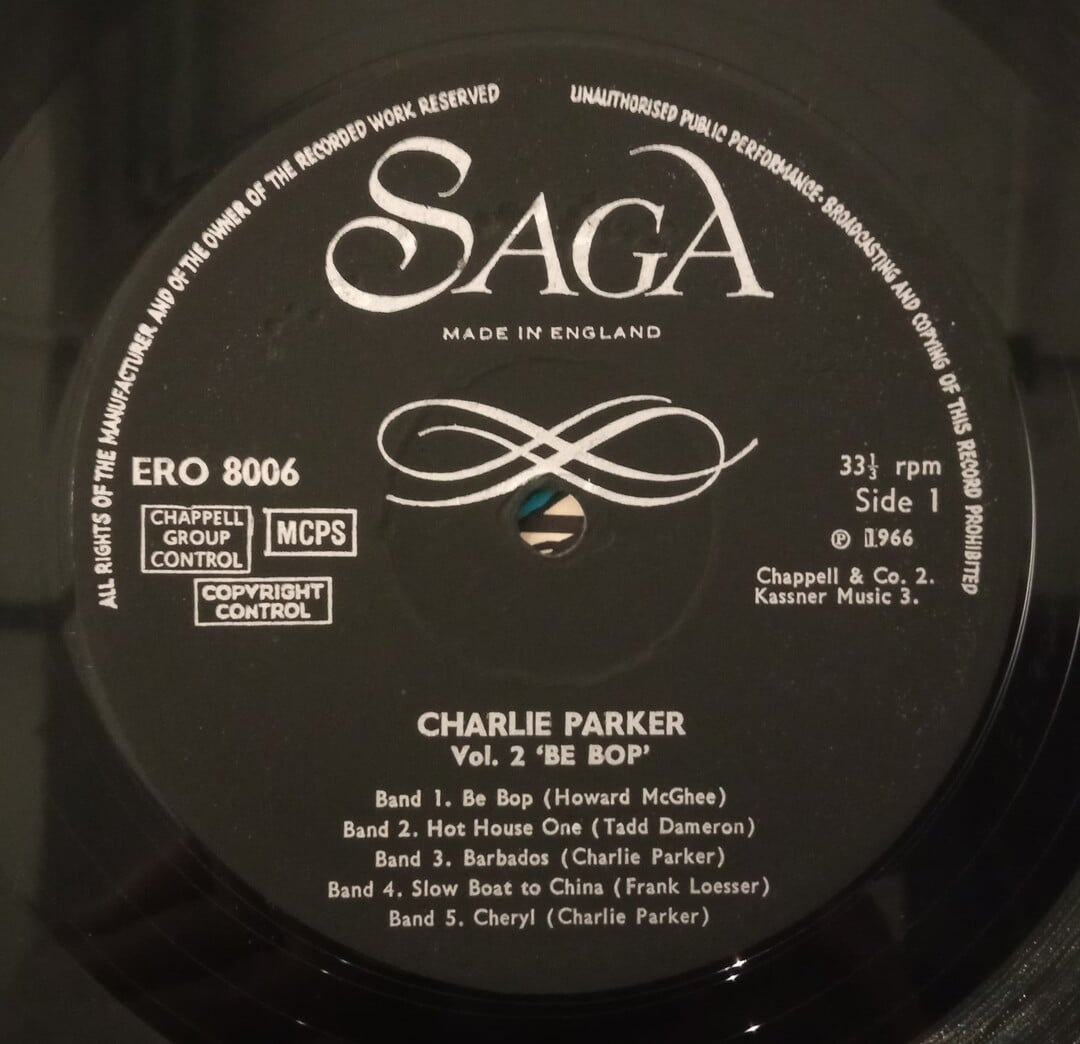 Charlie Parker - Vol. 2 : Be Bop | LP Vinil | Boa Viagem Discos