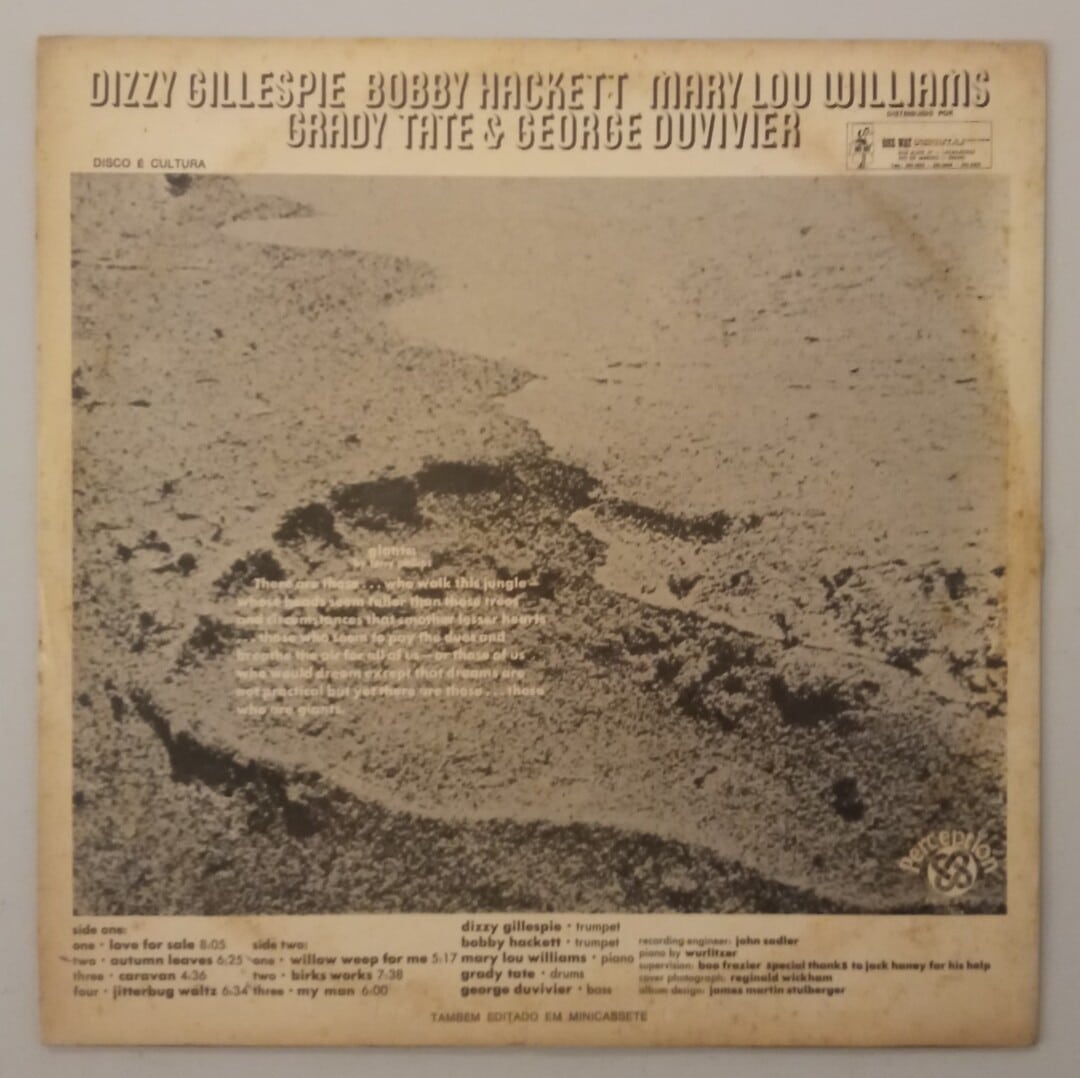 Dizzy Gillespie / Bobby Hackett / Mary Lou Williams / Grady Tate ...
