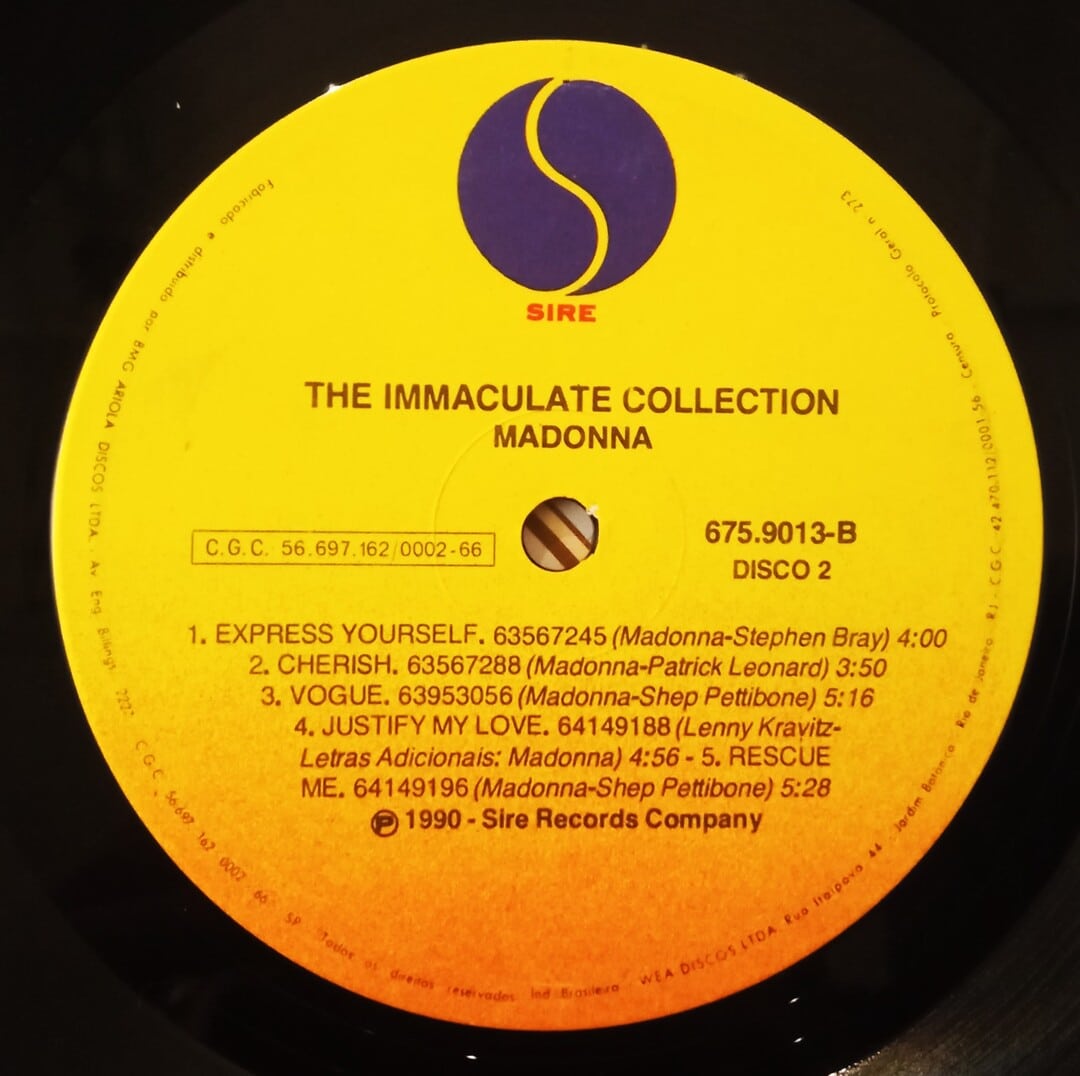 Madonna - The Immaculate Collection | LP Vinil | Boa Viagem Discos