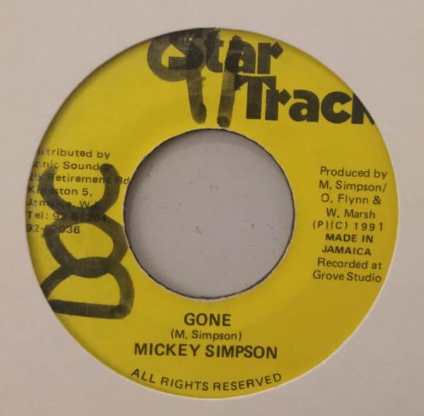 Mickey Simpson - Gone / Version - Boa Viagem Discos