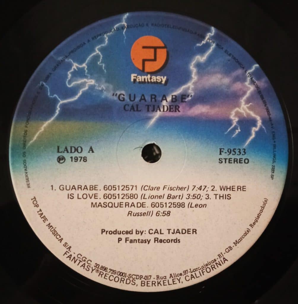 Cal Tjader – Guarabe - Boa Viagem Discos