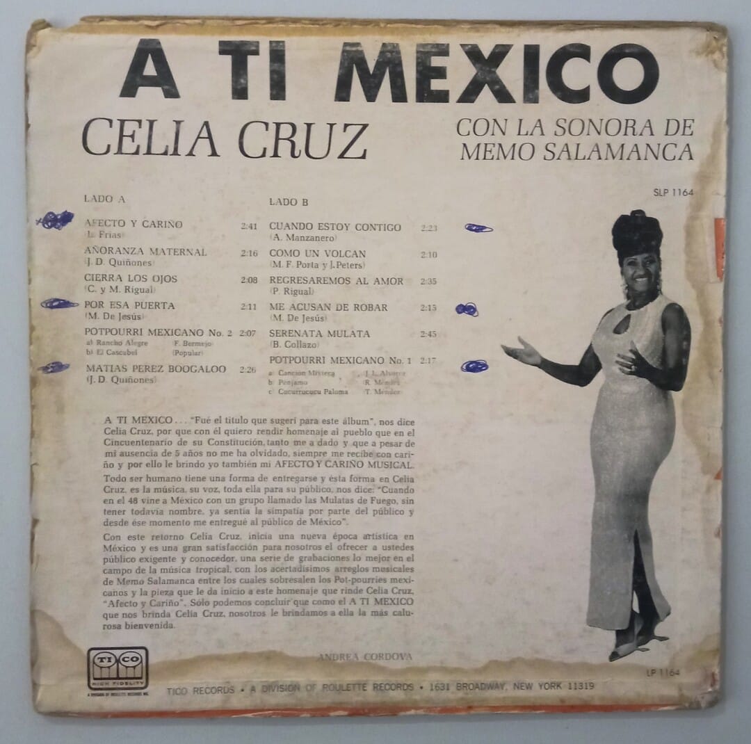Celia Cruz - ... A Ti México | LP Vinil | Boa Viagem Discos - Loja ...