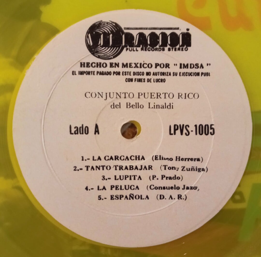 Conjunto Puerto Rico Del Bello Linaldi – Salsa, Pimienta Y Cumbia - Boa ...