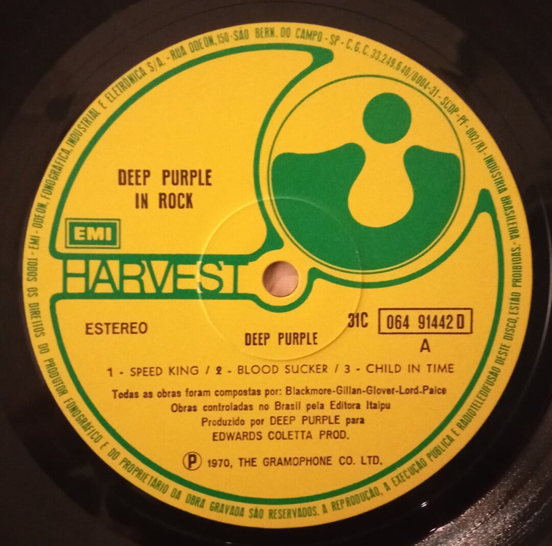 Deep Purple - Deep Purple In Rock | LP Vinil | Boa Viagem Discos
