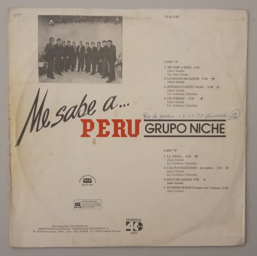 Grupo Niche - Me Sabe A Peru | LP Vinil | Boa Viagem Discos