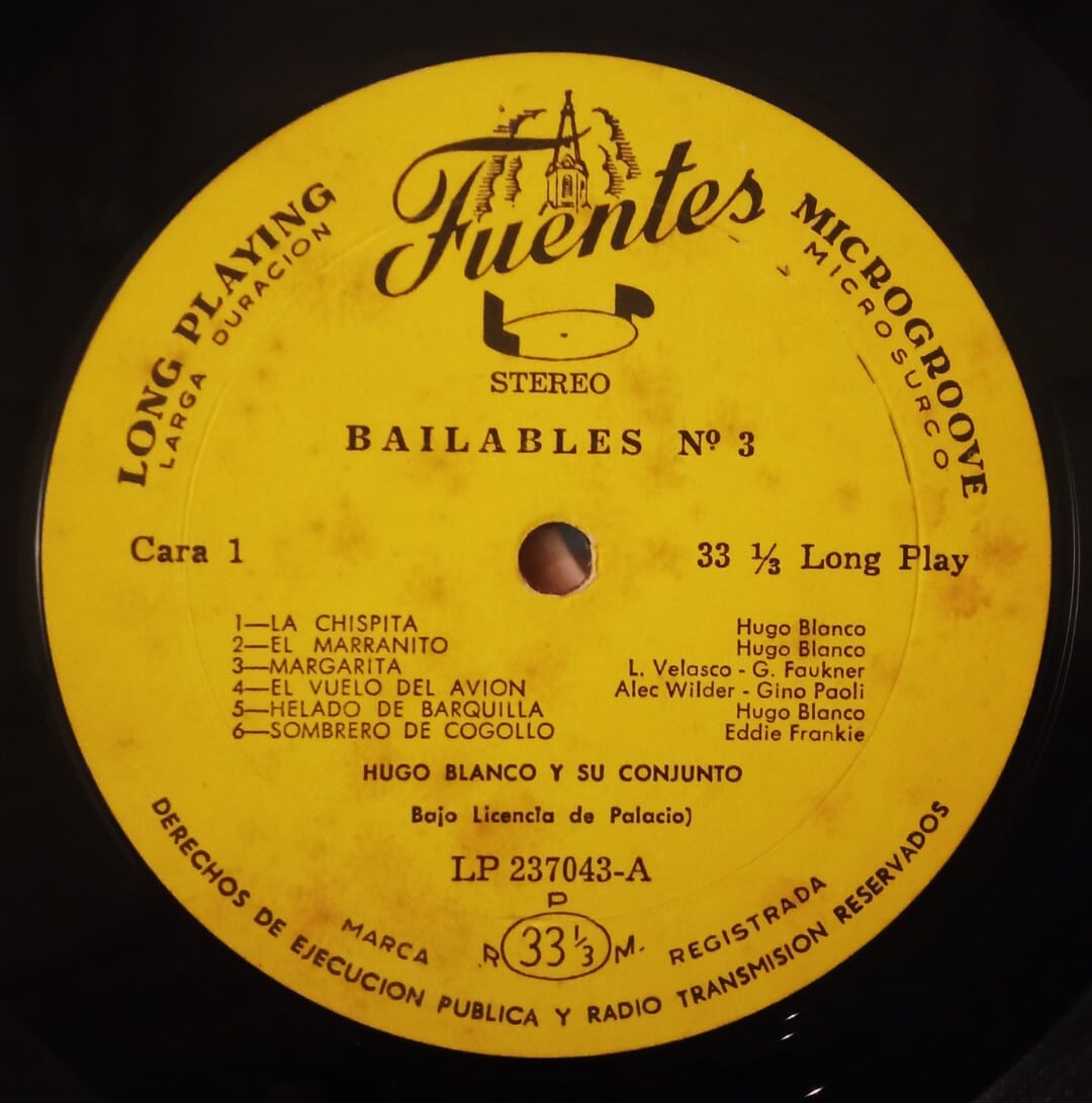Hugo Blanco Y Su Conjunto - Bailables No 3 : La Chispita | LP Vinil ...