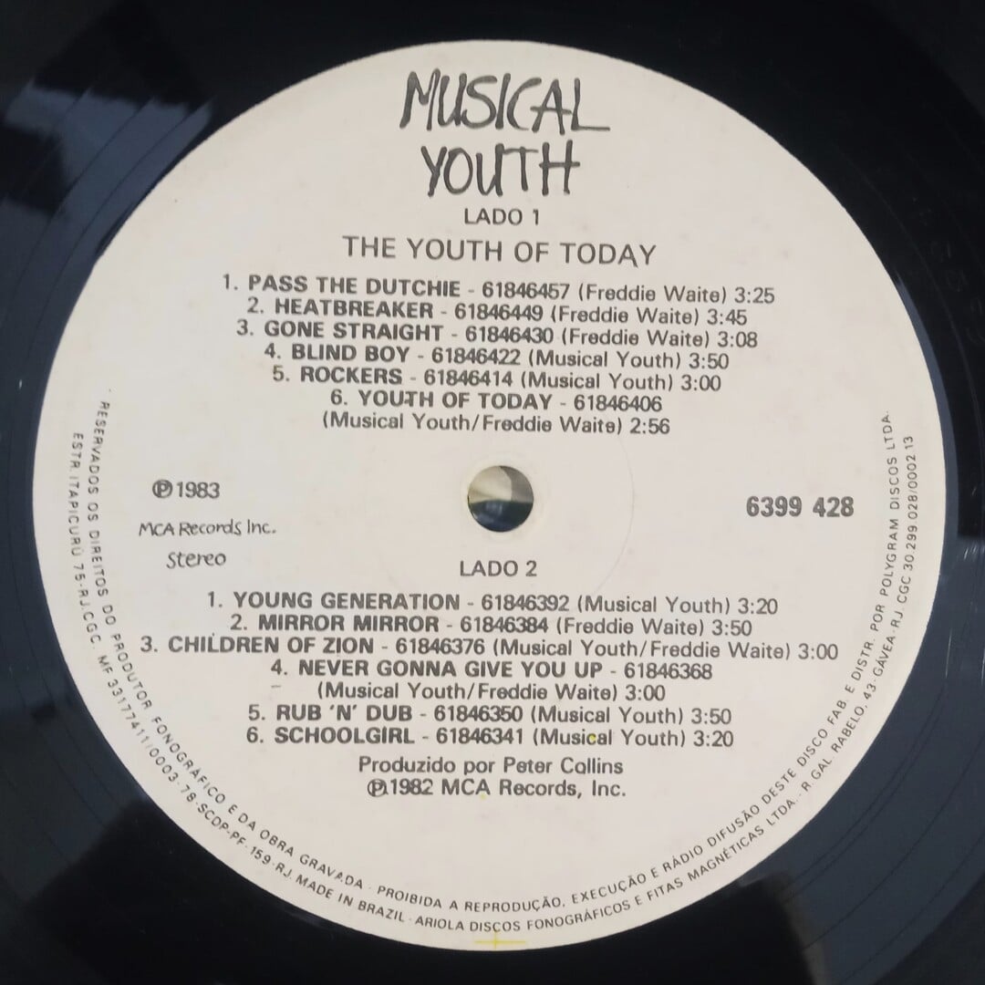 Musical Youth - The Youth Of Today | LP Vinil | Boa Viagem Discos ...
