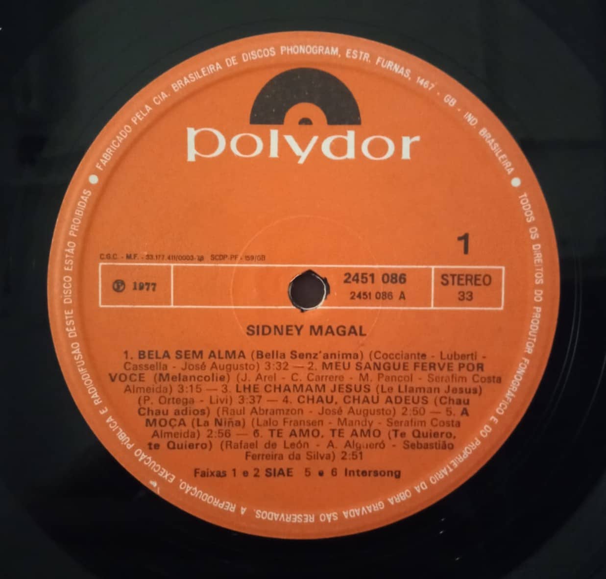 Sidney Magal - Sidney Magal (1977) - Boa Viagem Discos