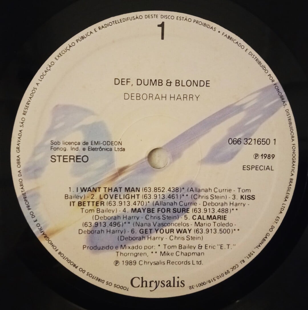 Deborah Harry - Def, Dumb, & Blonde | LP Vinil | Boa Viagem Discos