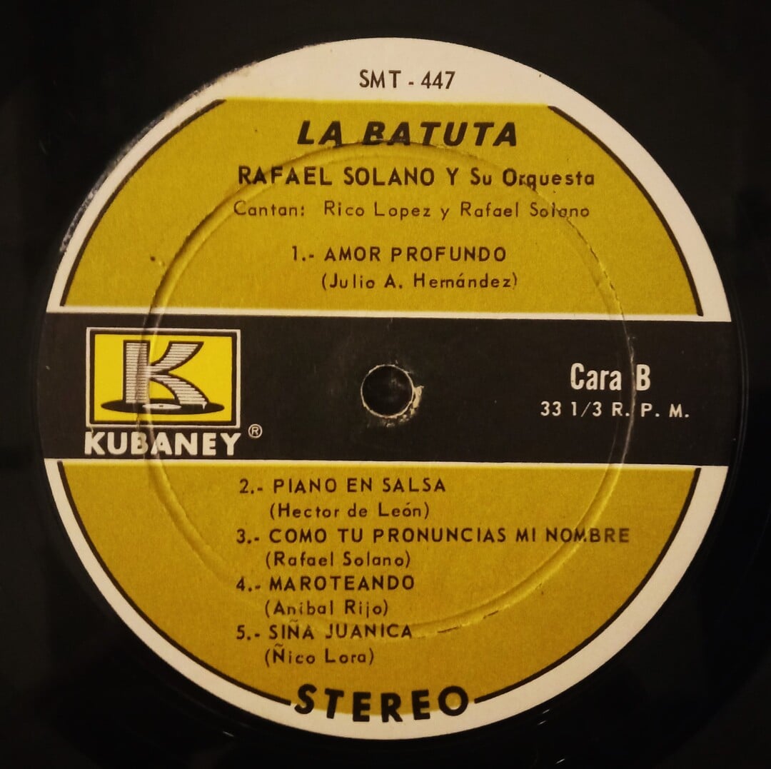 Rafael Solano Y Su Orquesta - La Batuta | LP Vinil | Boa Viagem Discos ...