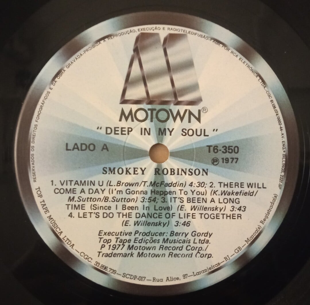 Smokey Robinson - Deep In My Soul - Boa Viagem Discos