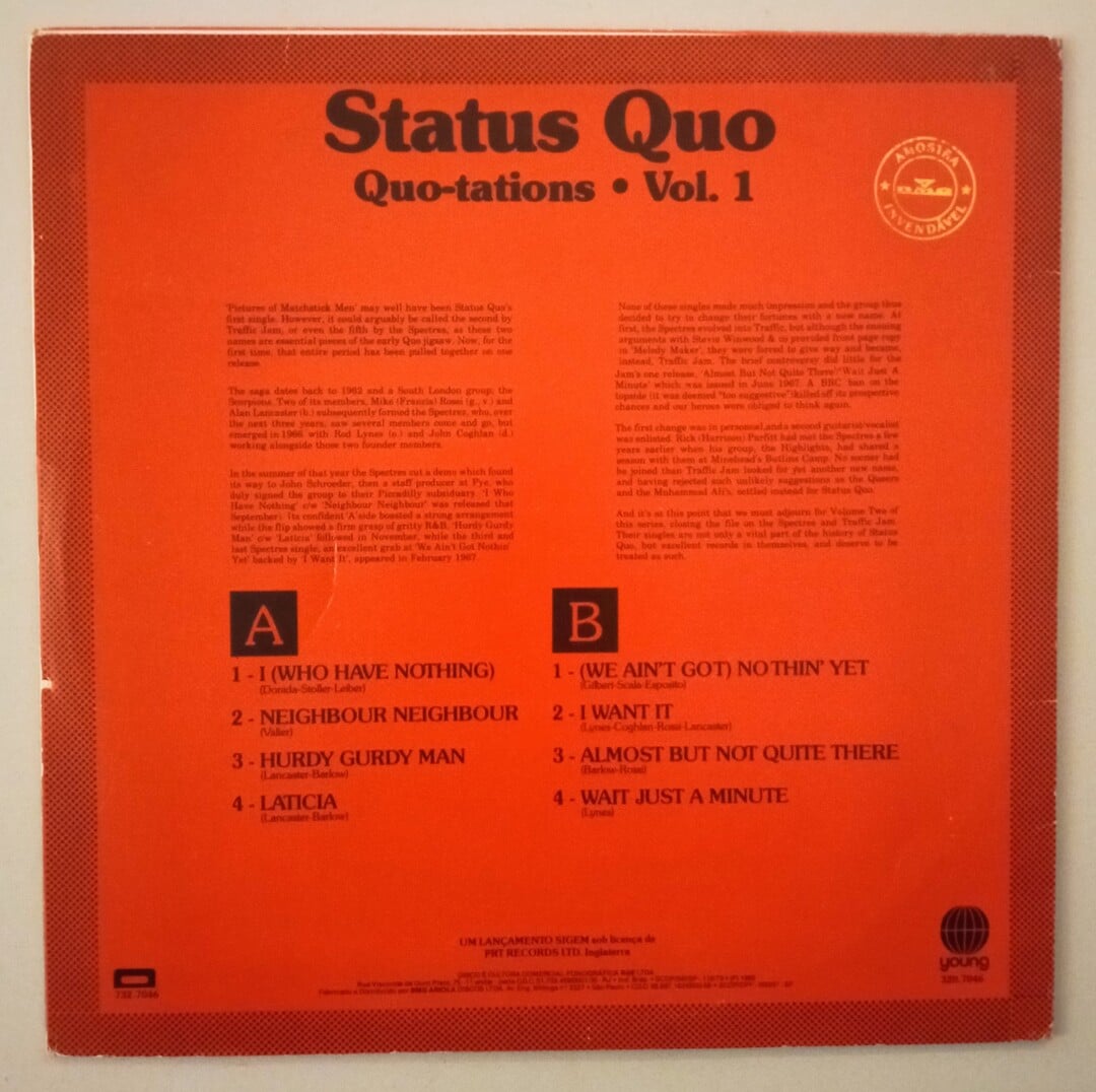 Status Quo - Quotations - Vol. 1 - The Beginning (The Early Years ...