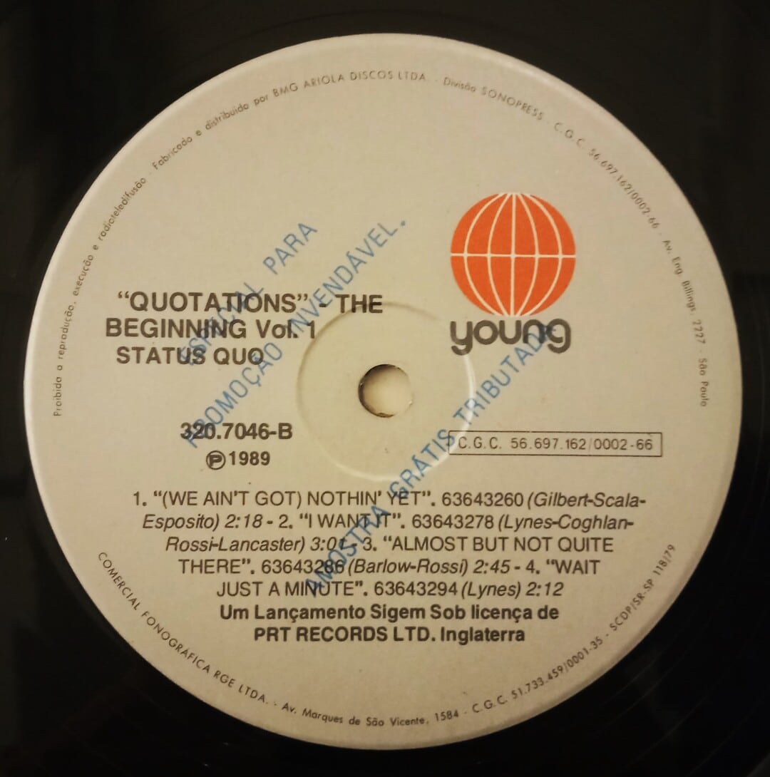 Status Quo - Quotations - Vol. 1 - The Beginning (The Early Years ...