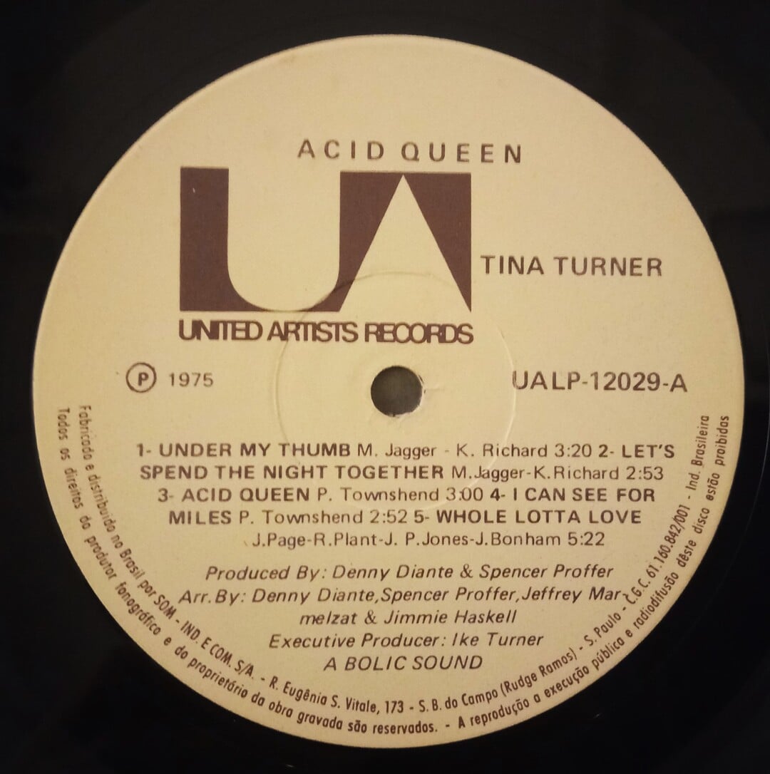 Tina Turner - Acid Queen | LP Vinil | Boa Viagem Discos
