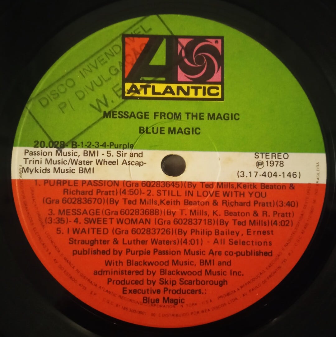 Blue Magic - Message From The Magic | LP Vinil | Boa Viagem Discos