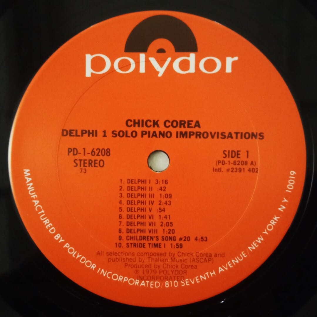 Chick Corea - Delphi 1 Solo Piano Improvisations - Boa Viagem Discos